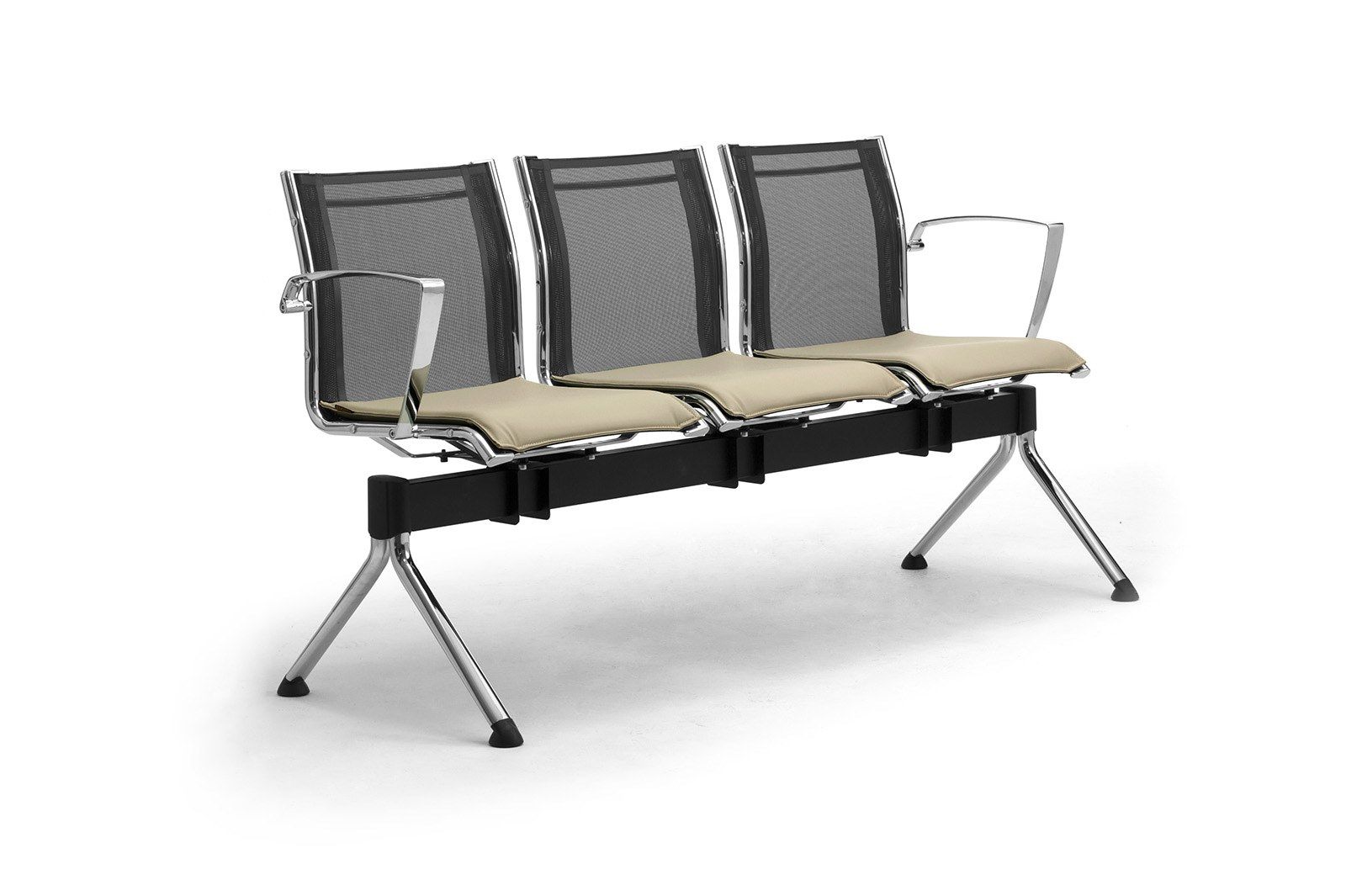 ORIGAMI RX | Beam seating Freestanding steel beam seating with armrests ...