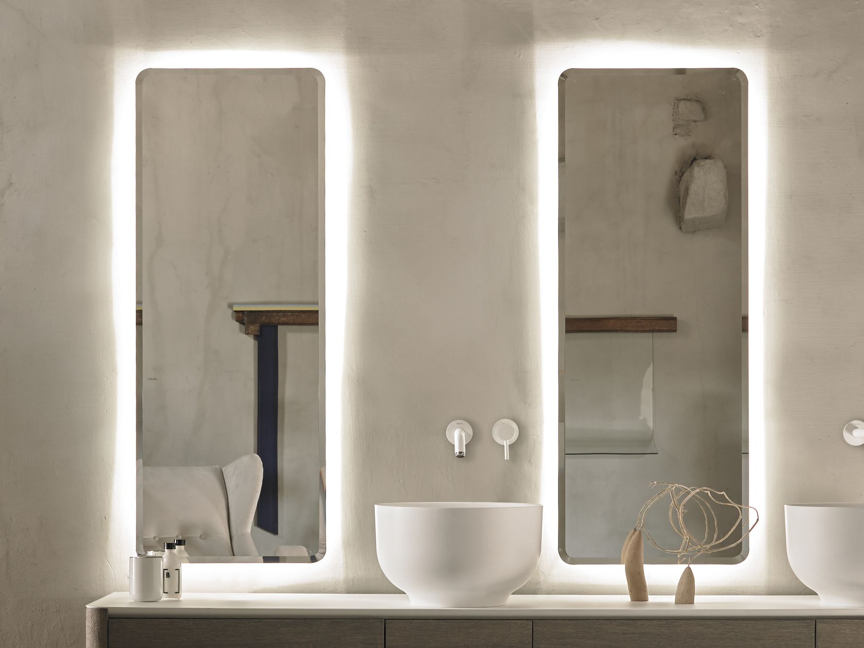 ORIGIN | Mirror with integrated lighting Origin Collection By INBANI ...