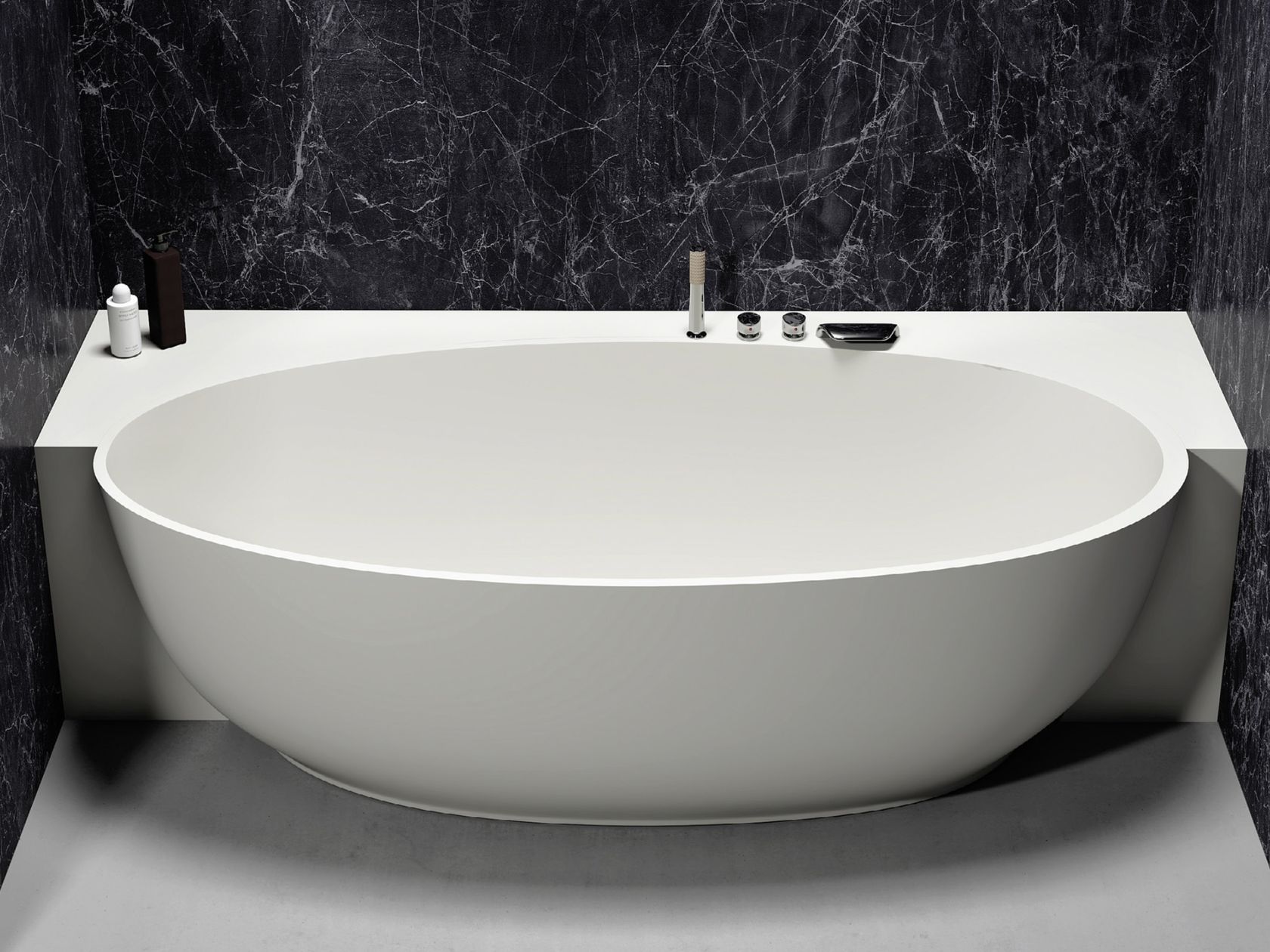 OVO TUB | Semi-inset bathtub Semi-inset oval Luxolid® bathtub By Relax ...