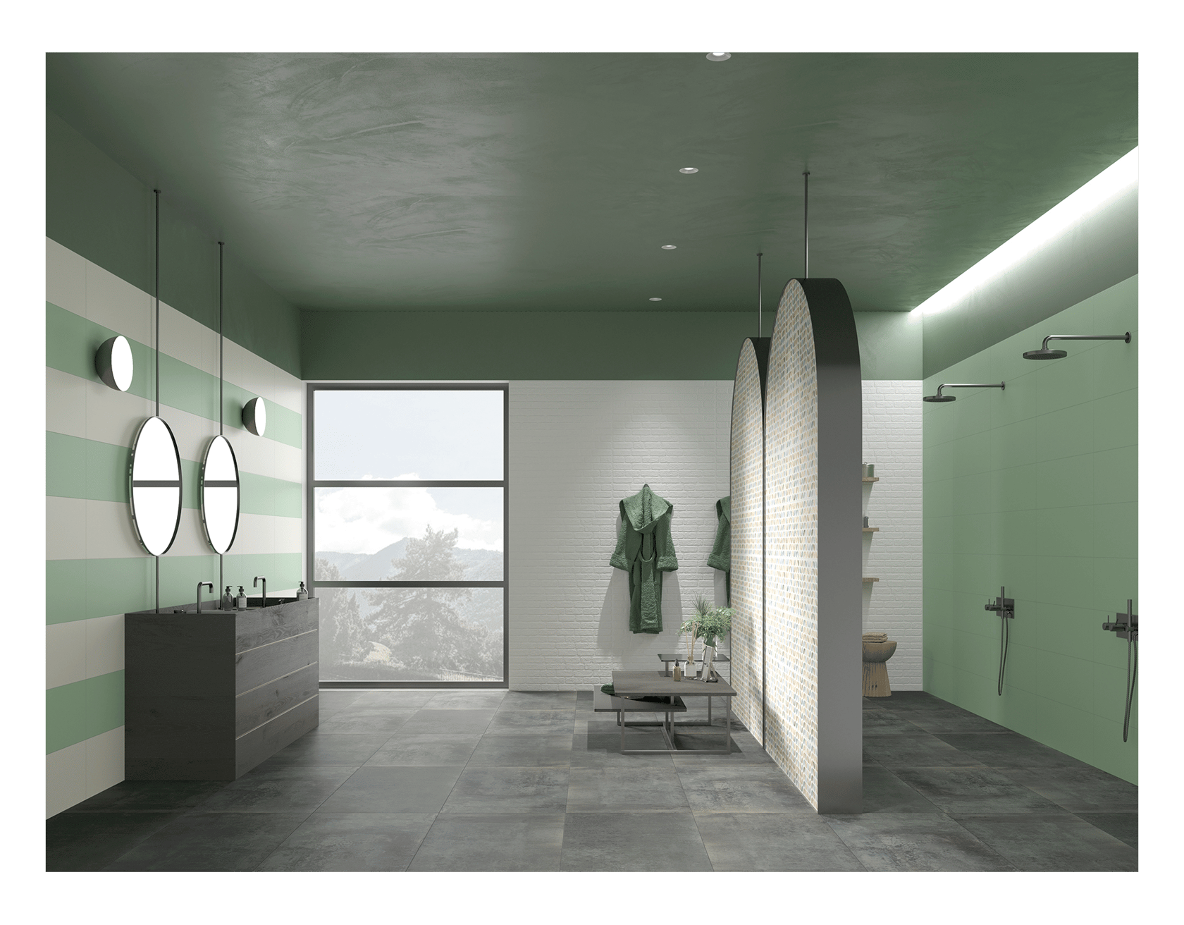 PANTONE MENTA pavimento By MARINER