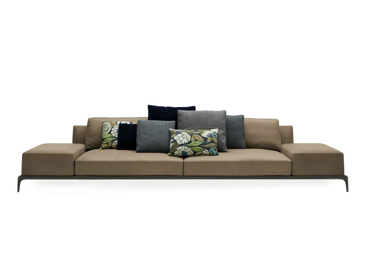 PARK | Leather sofa Park Collection By Poliform design Carlo Colombo