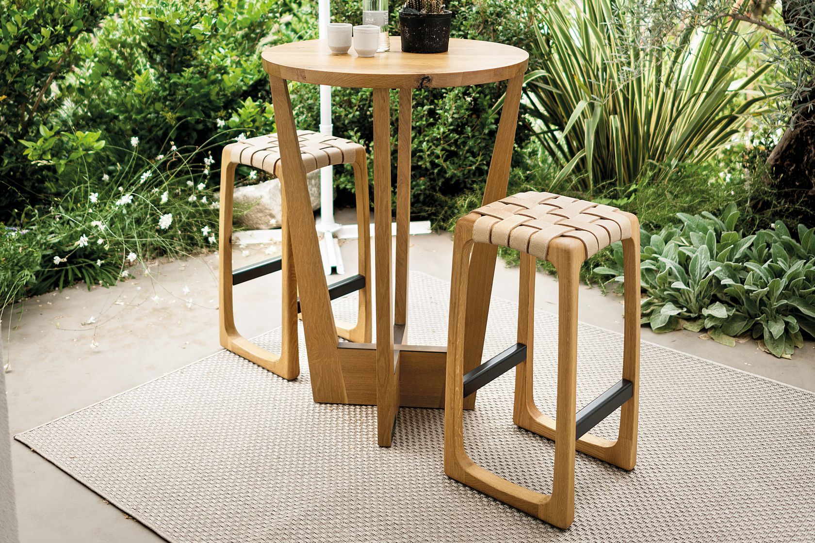 PARLA BIG & SMALL Round solid wood high table By Riva 1920 | design ...