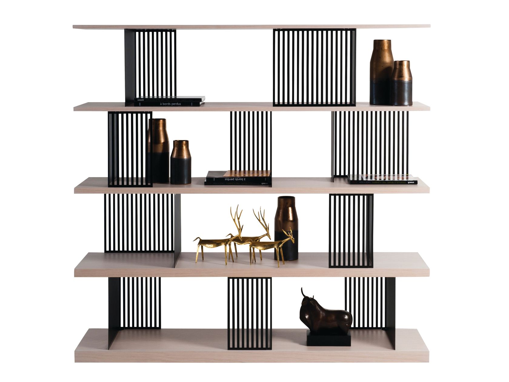 Open double-sided bookcase PARTITION By Roche Bobois design Joel Escalona