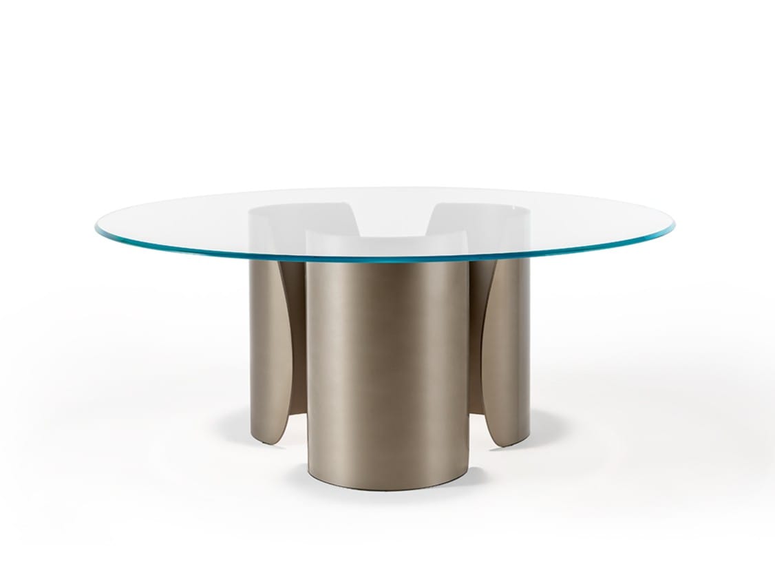 PETALO 72 | Round table Round glass dining table By Reflex | design ...