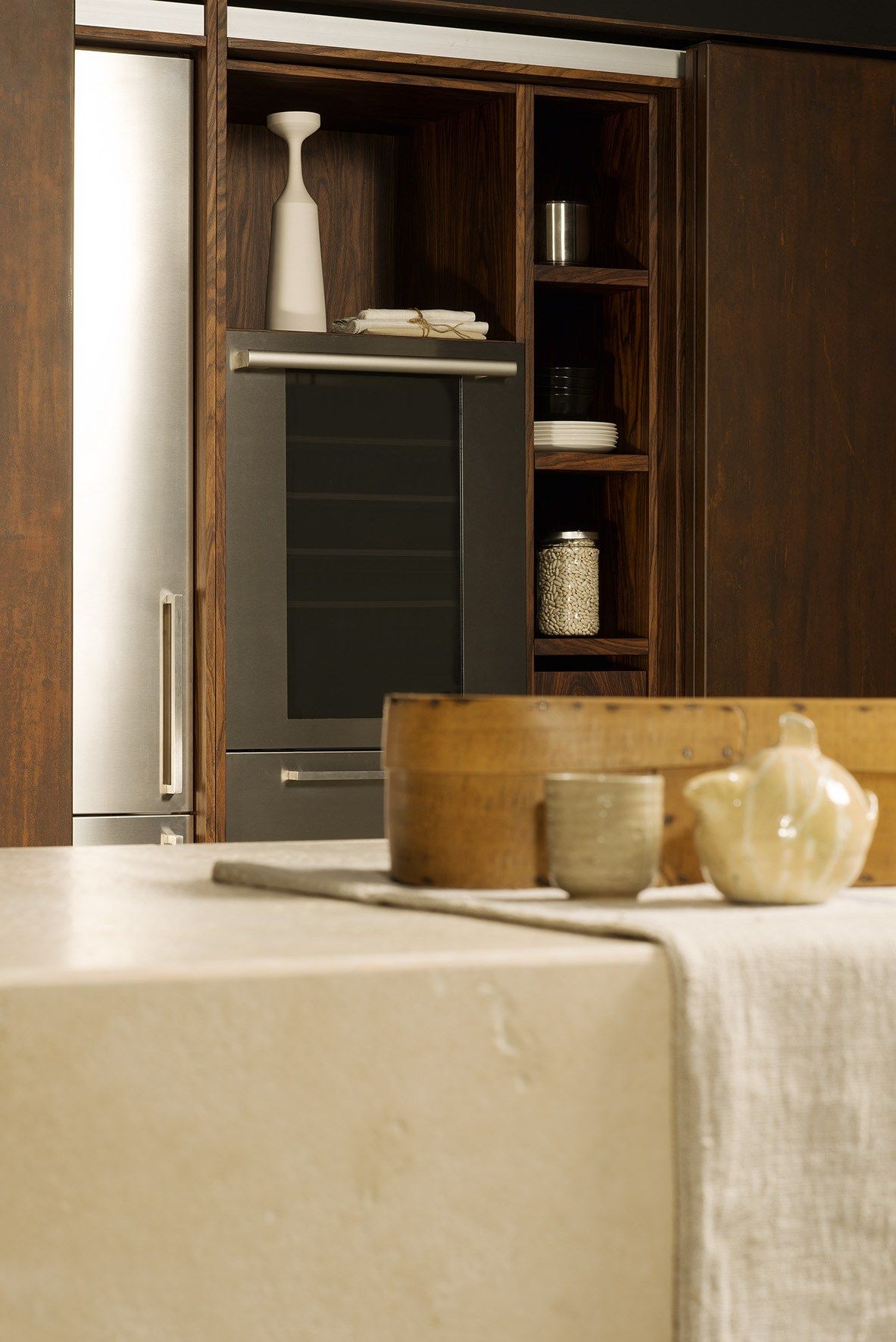 Hideaway kitchen with island PETRA By TM Italia Cucine design Gianluca ...