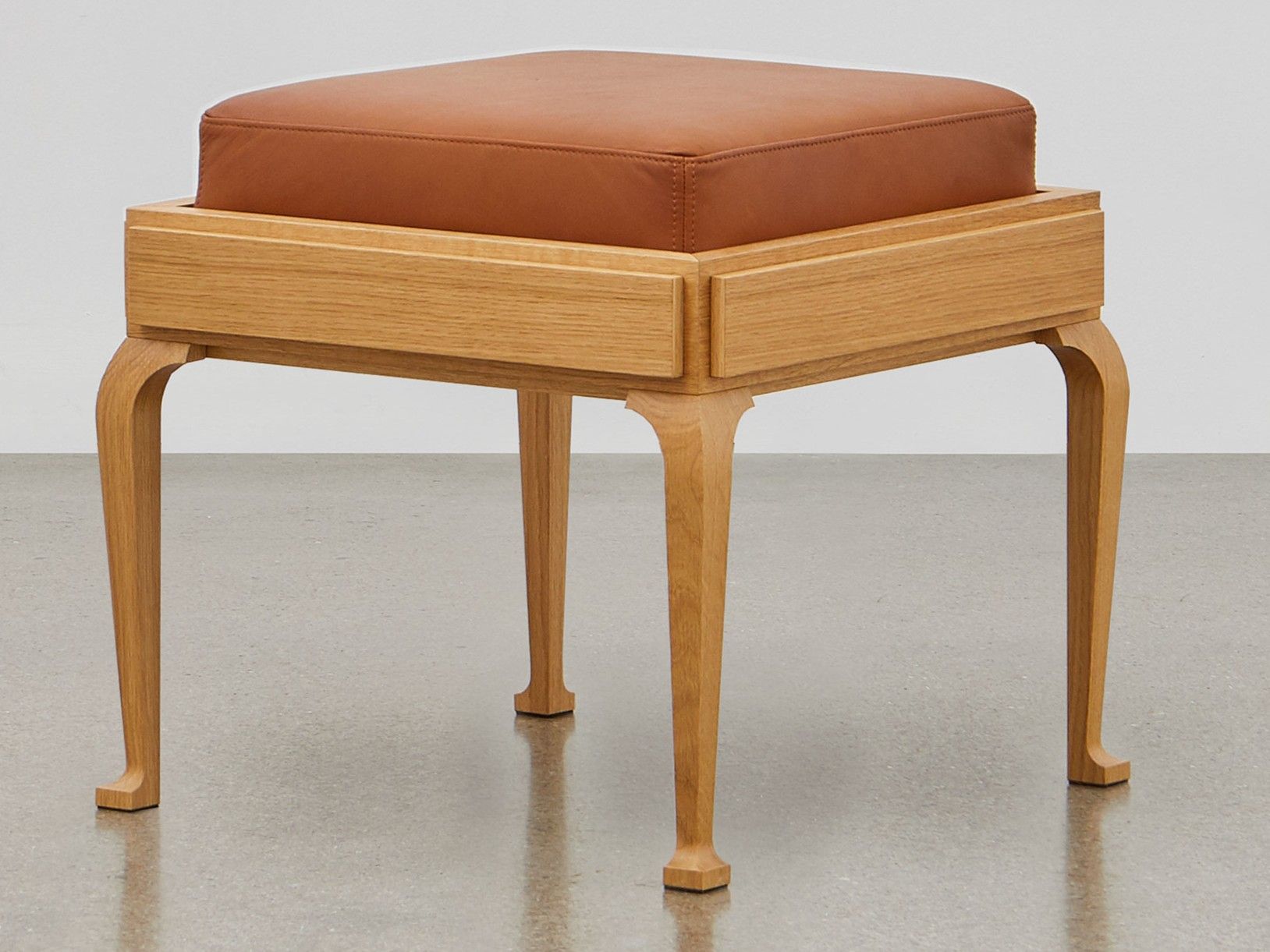 PH STOOL | Stool Low wood veneer and leather stool By PH Furniture ...