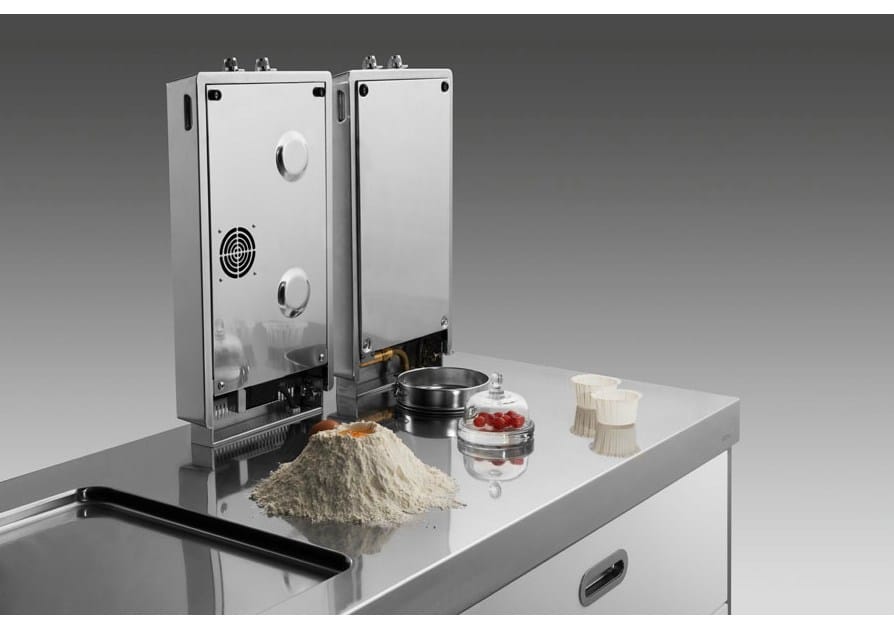 Piano cottura ribaltabile gas/induzione By ALPES-INOX