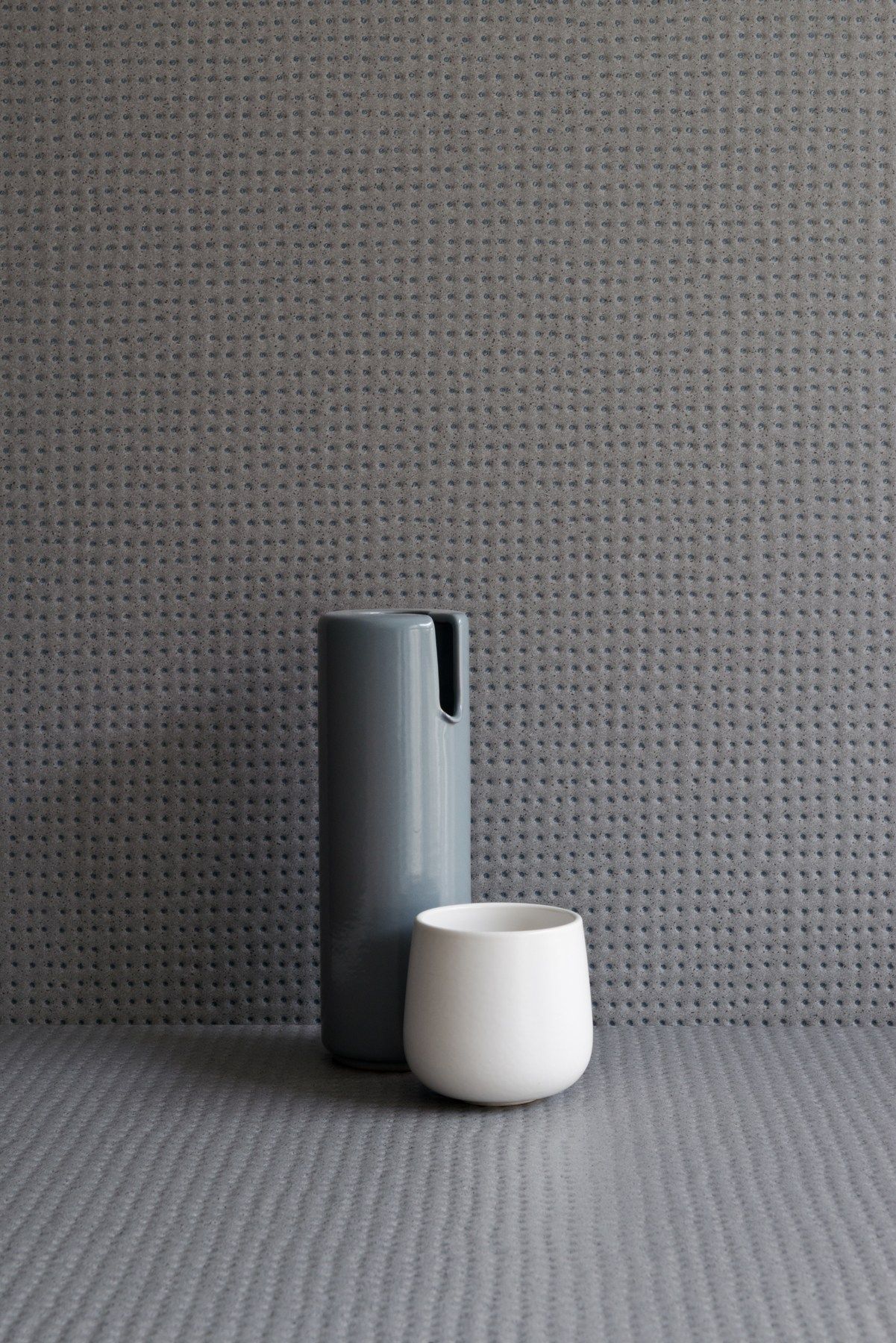 PICO ANTHRACITE BLUE DOTS wall tiles porcelain stoneware By Mutina