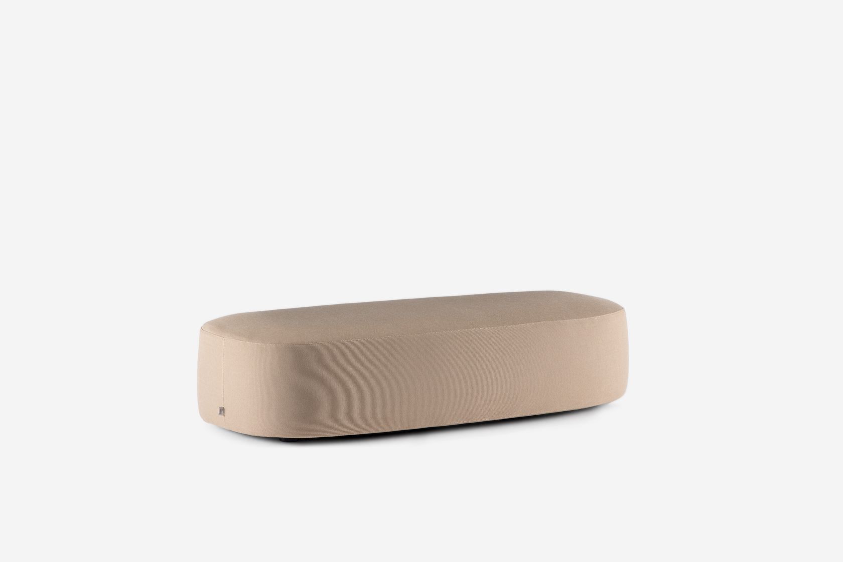 PIERRE Fabric pouf with removable lining By Flou | design Studio Contromano