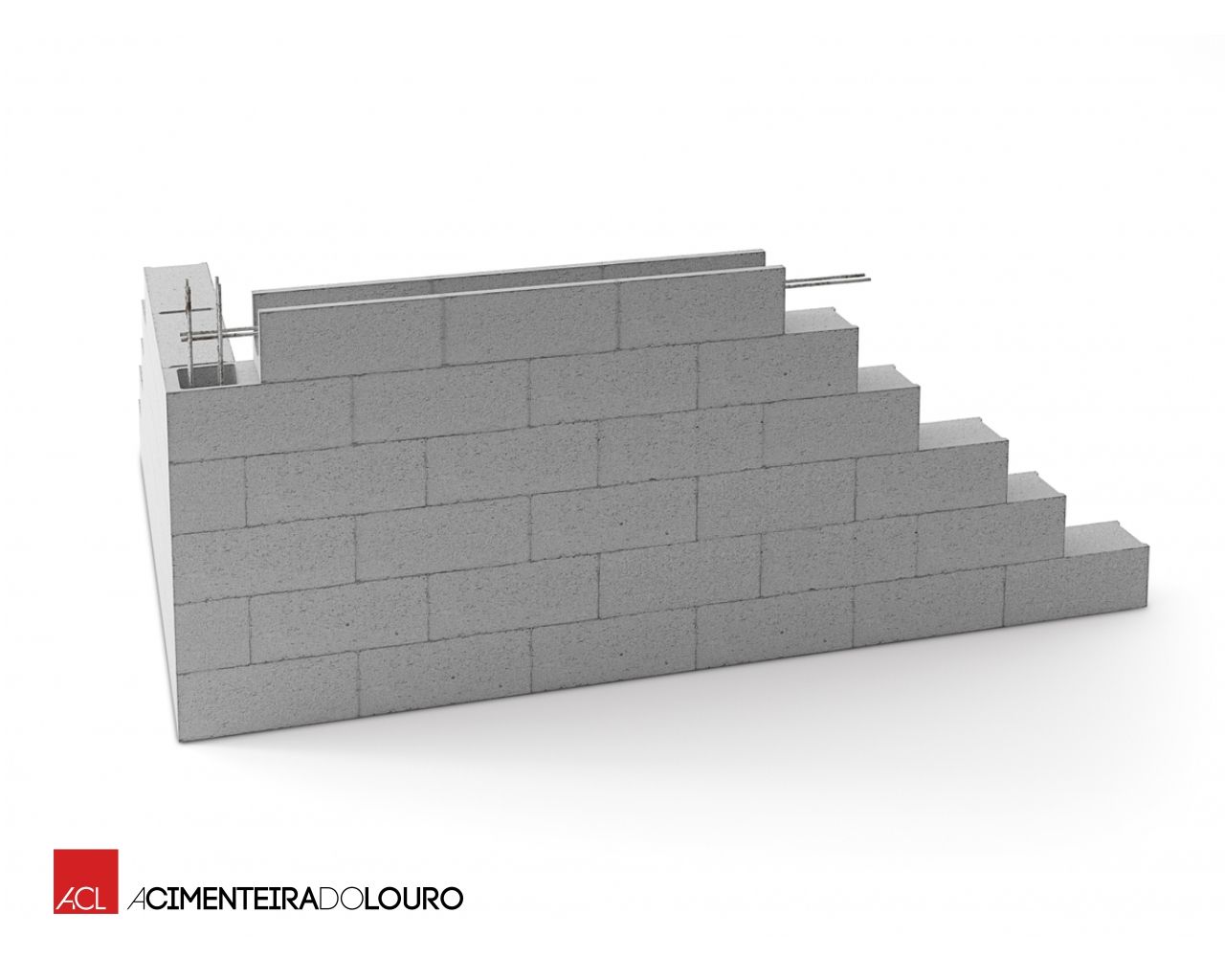 Bloco de suporte de betão BLOCOS PILAR Coleção Alvenaria de Blocos By ACL