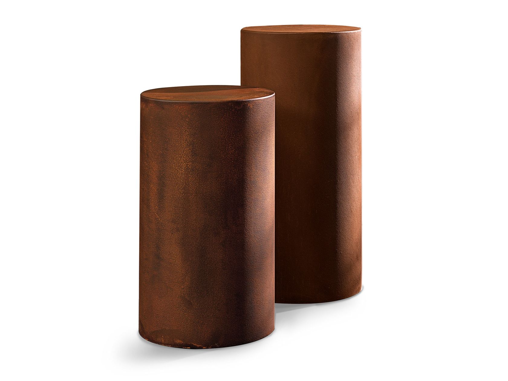 Round outdoor coffee table in stainless steel PILOTIS OUTDOOR By ...