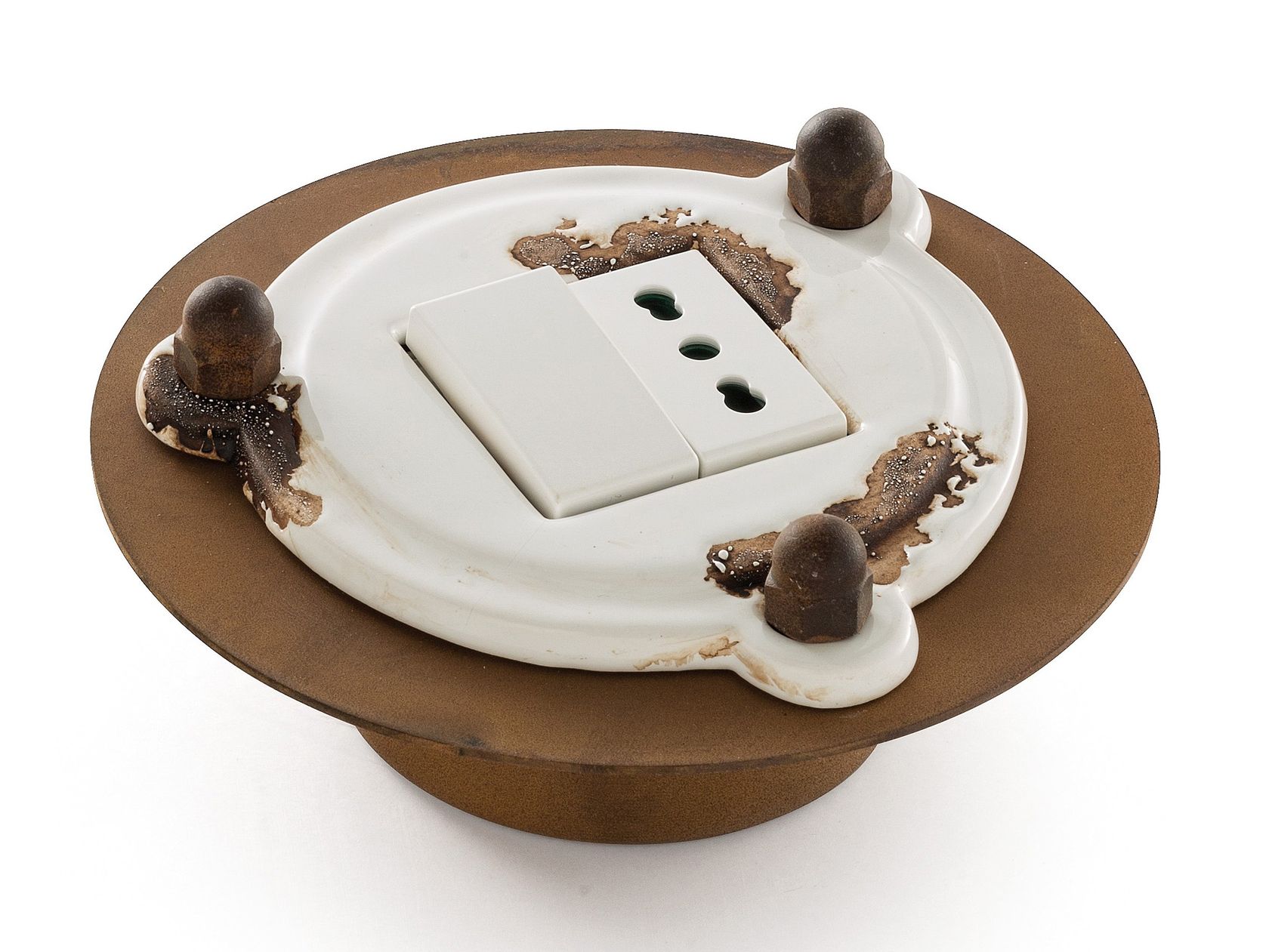 PIPES Ceramic electrical switch / electrical socket By FERROLUCE
