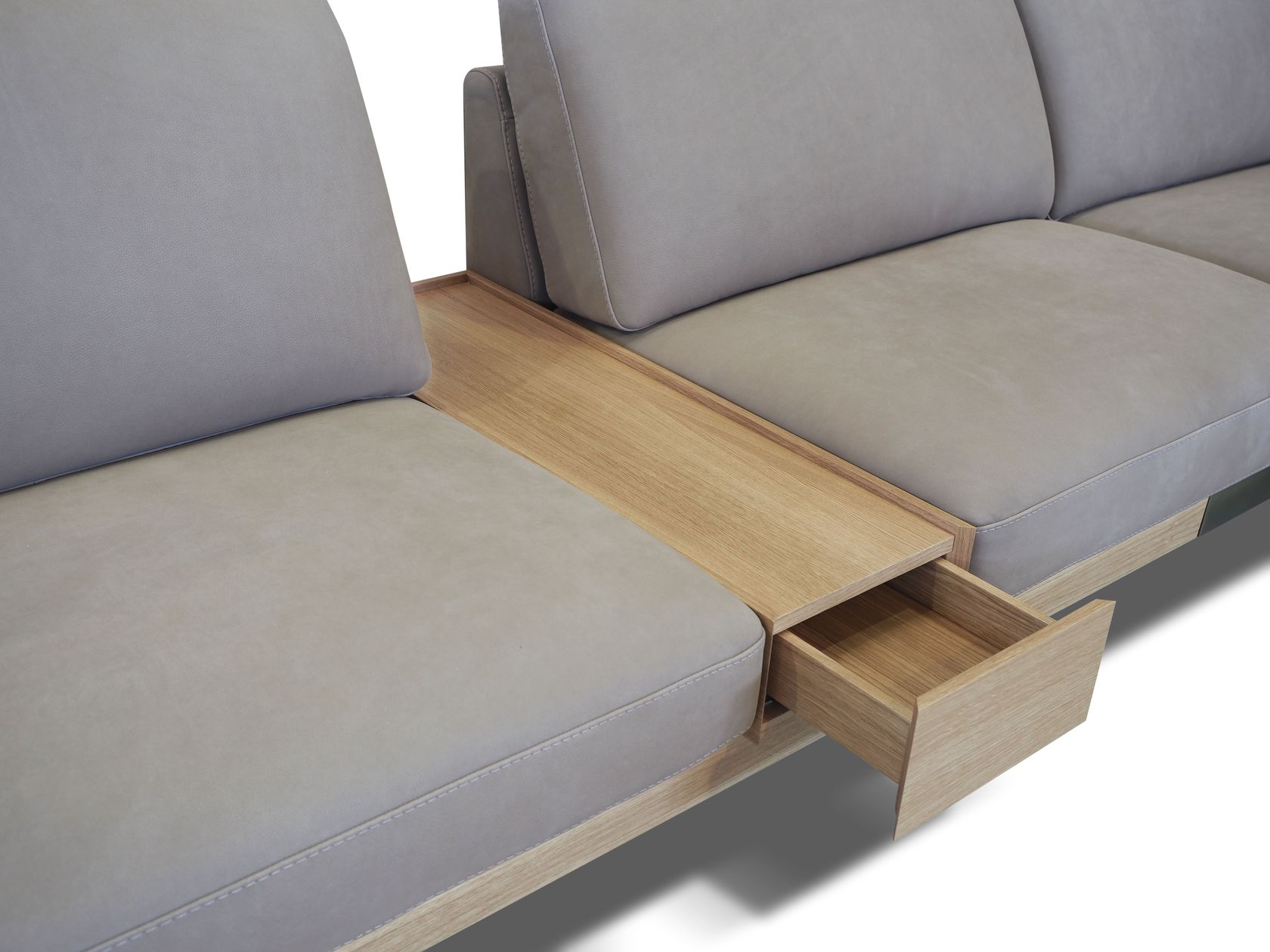 PLANE | Sofá de canto Sofá de pele de canto com armazenamento By Rossini Sofas