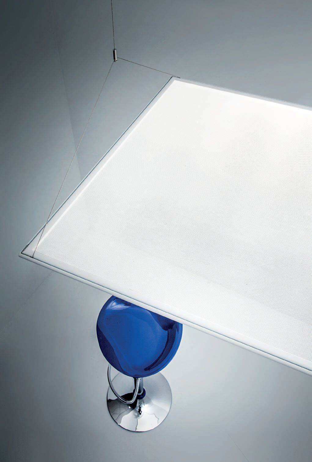 LED direct-indirect light PMMA pendant lamp PLUMA By Plexiform