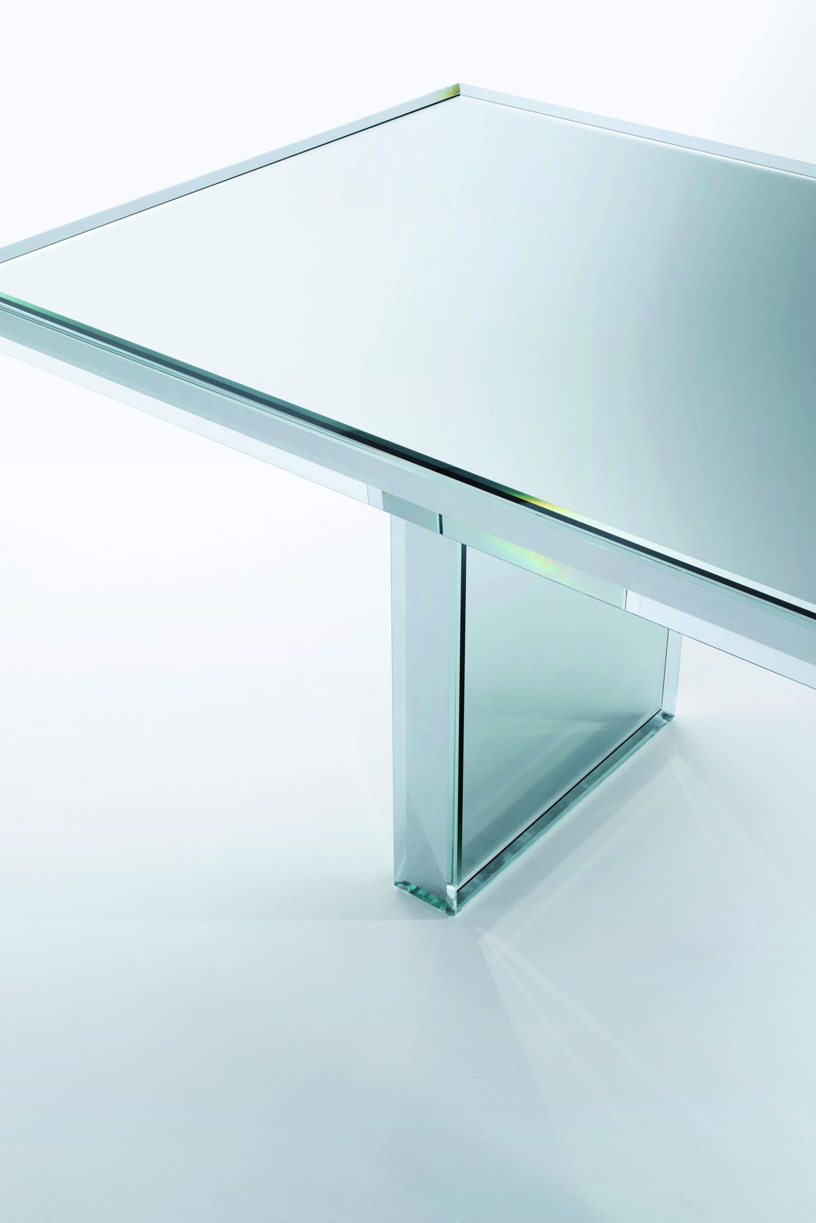 PRISM MIRROR TABLE Prism Collection By Glas Italia design Tokujin Yoshioka