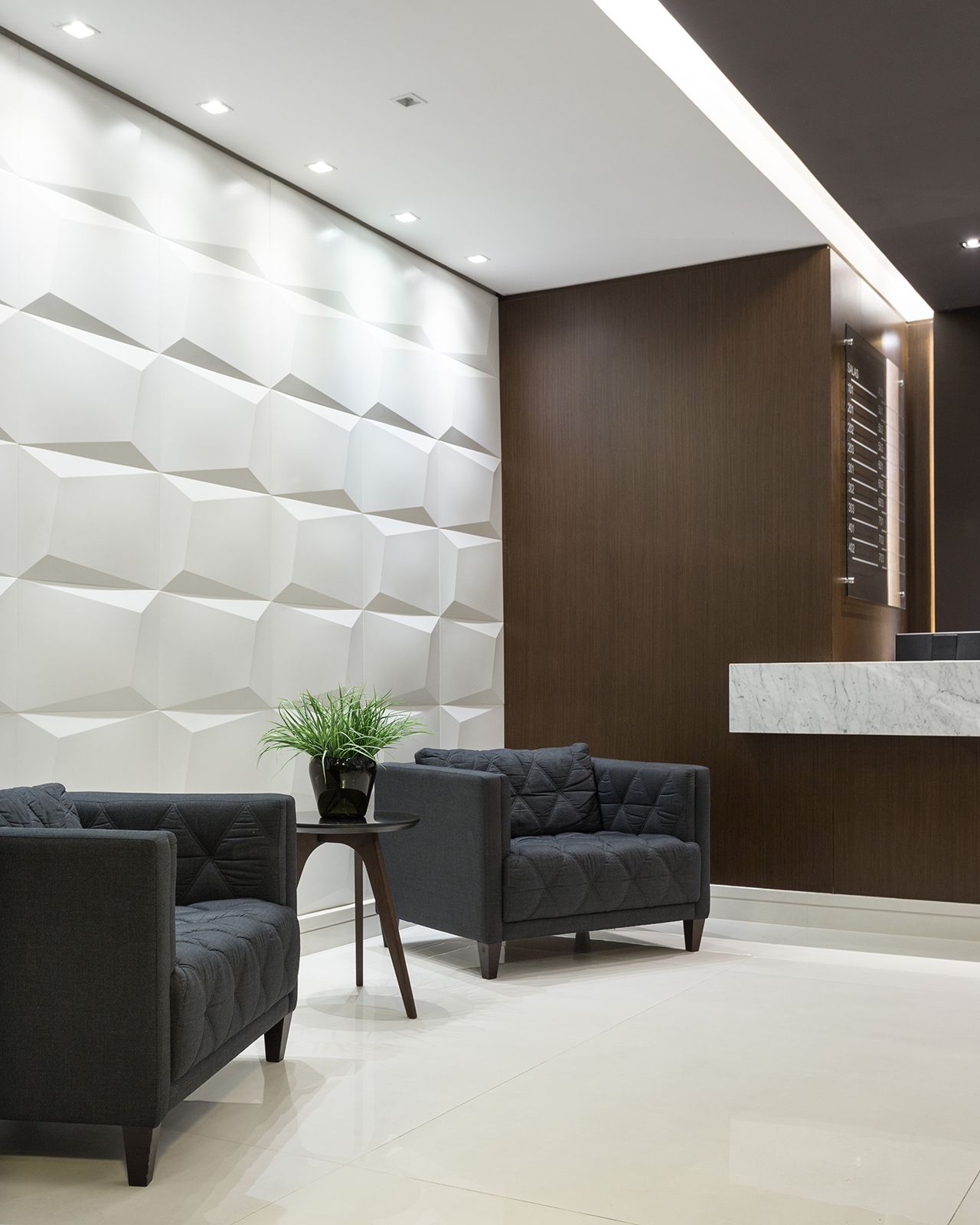 Cement 3D Wall Cladding PRISMA By Castelatto Italia