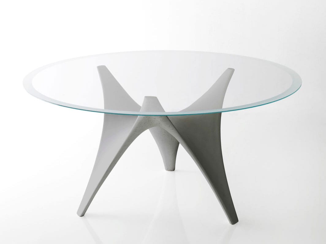 ARC Round table with glass or marble top By Molteni & C. | design ...