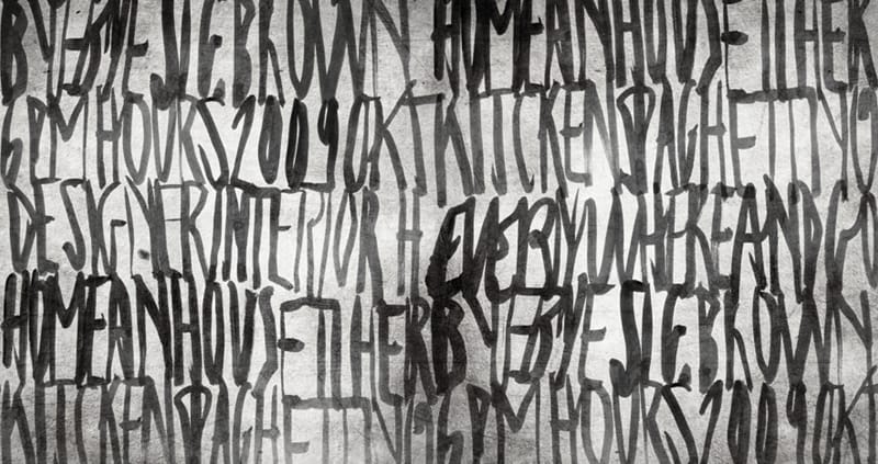 Writing wallpaper INK By Wall&decò design Lorenzo De Grandis