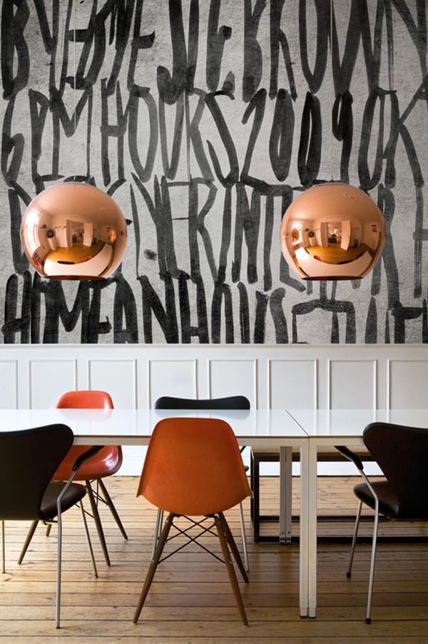 Writing wallpaper INK By Wall&decò design Lorenzo De Grandis