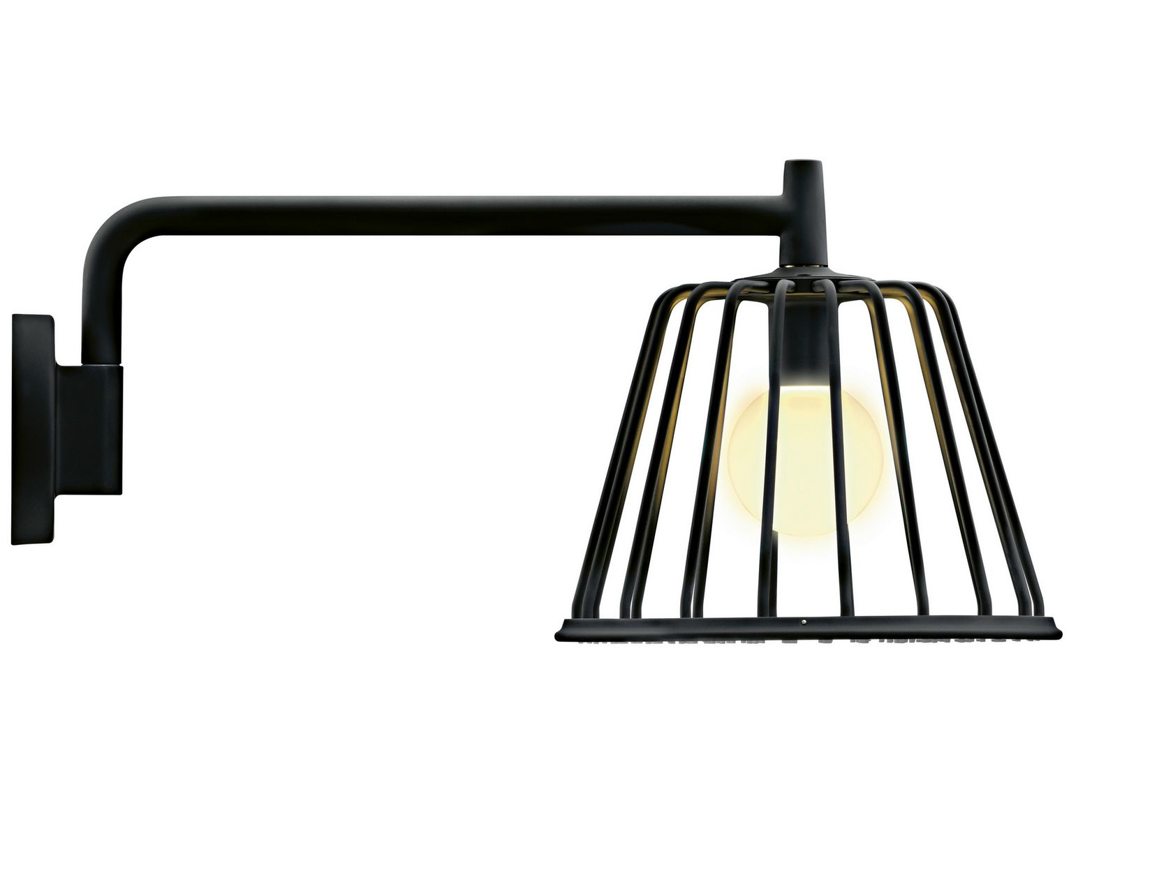 AXOR LAMP SHOWER NENDO | Chrome-plated overhead shower By Axor design Nendo