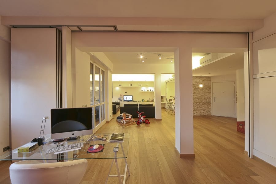 PML - LIGHT Residential movable partition walls By ANAUNIA