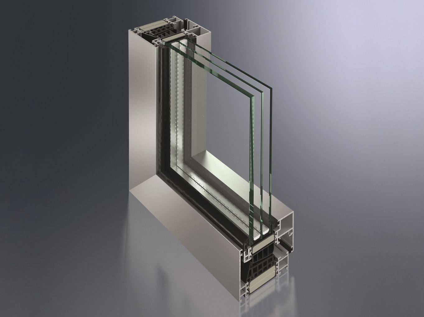 Aluminium thermal break window SimplySmart By Schüco