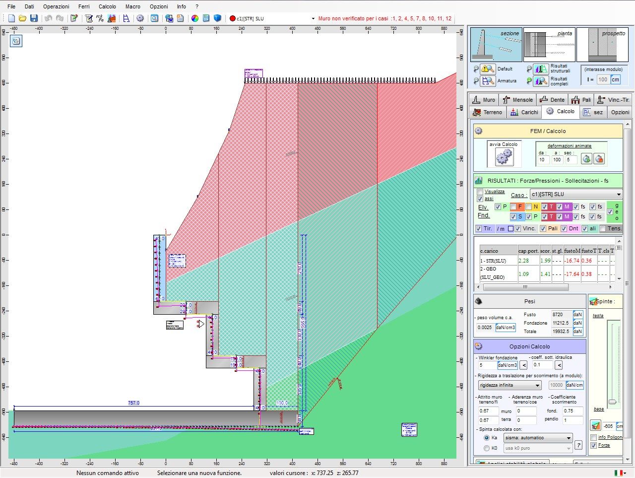 CAD-integrated structural calculation software / Loadbearing wall ...