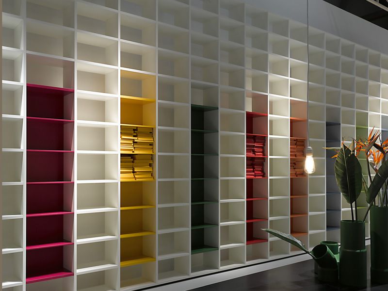 Sectional bookcase SYSTEM By Porro design Piero Lissoni