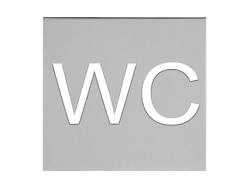 SQUARE Stainless steel sign By Formani