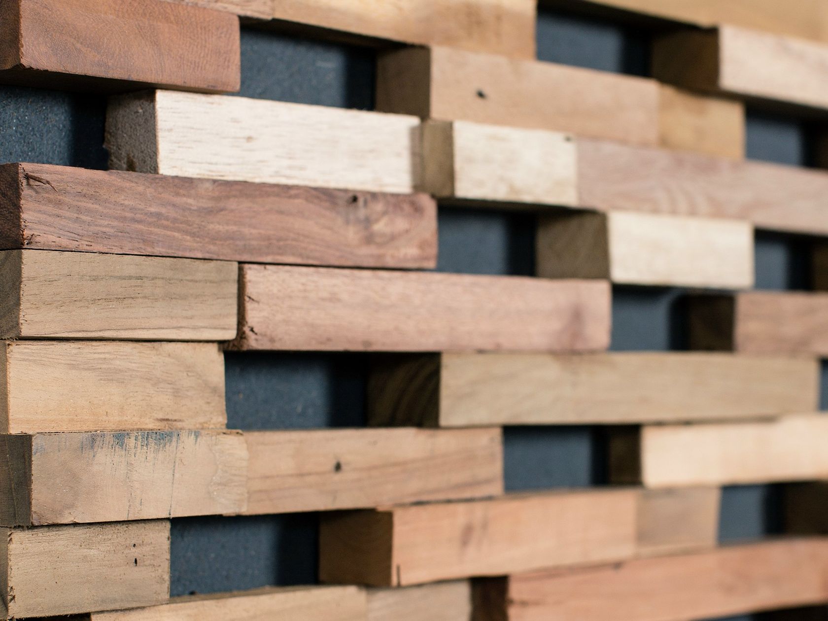 Indoor wooden 3D Wall Cladding SPRINGS By Wonderwall Studios