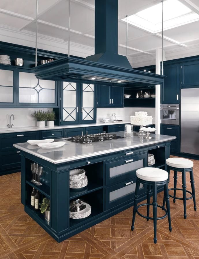 American style lacquered solid wood kitchen PARK AVENUE By GD Arredamenti
