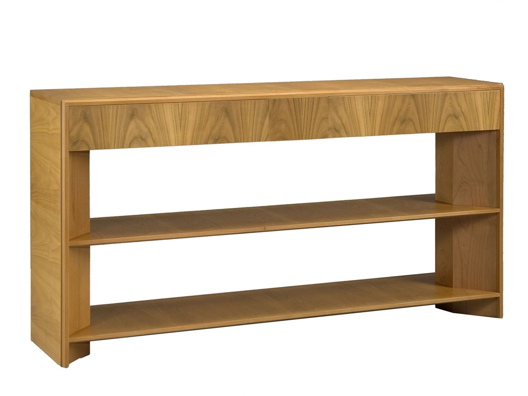 Rectangular cherry wood console table with drawers ANITA By Morelato