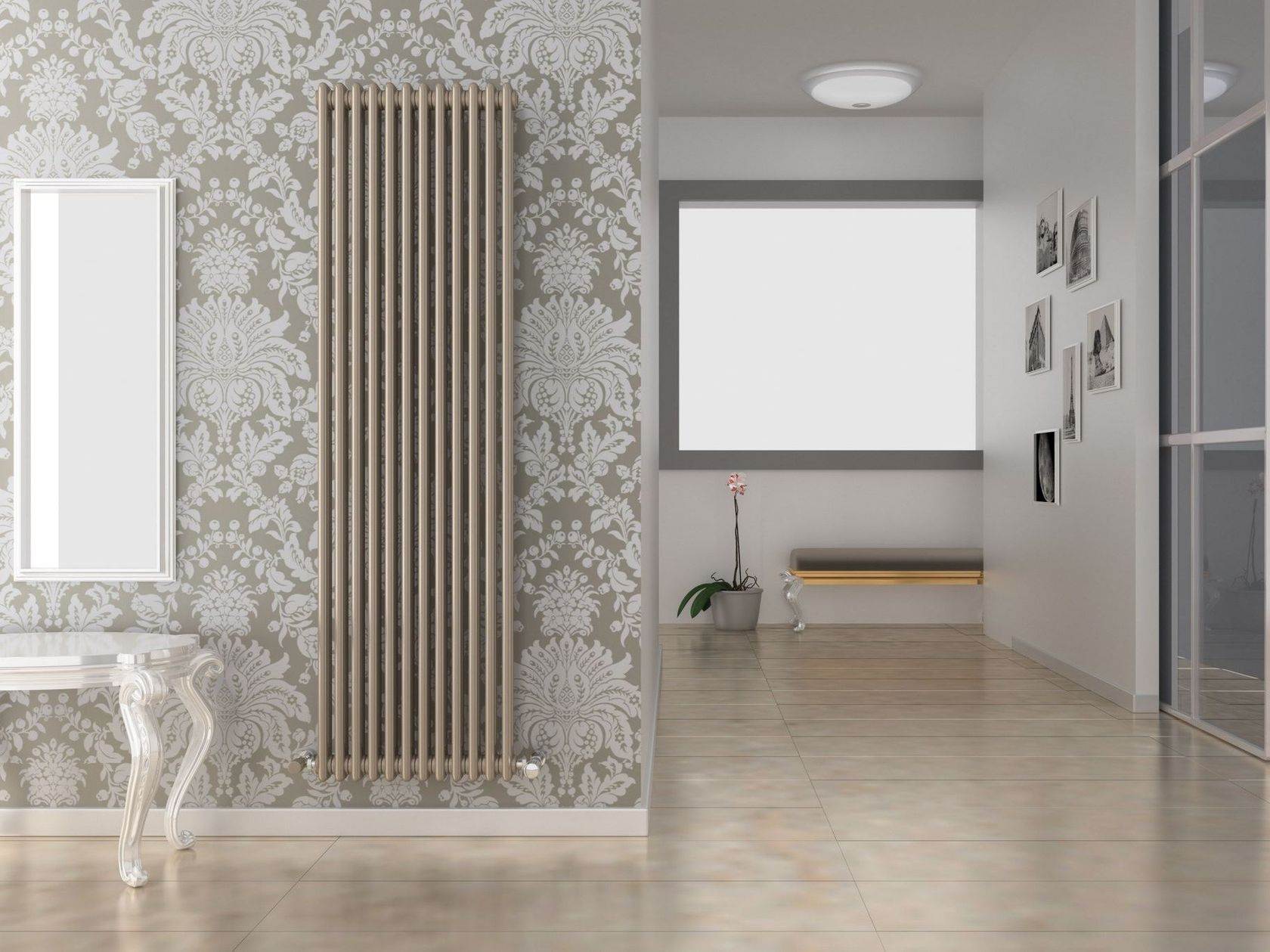Hot-water wall-mounted carbon steel decorative radiator ARDESIA® By ...