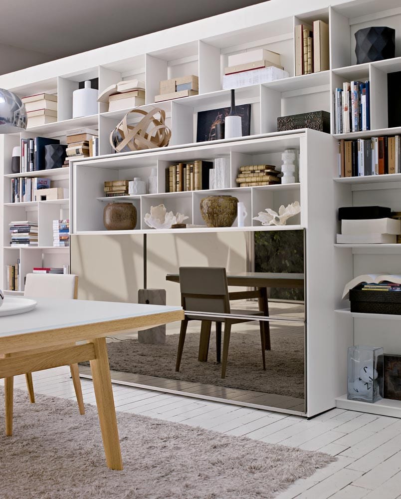 Open sectional bookcase FLAT.C By B&B Italia design Antonio Citterio