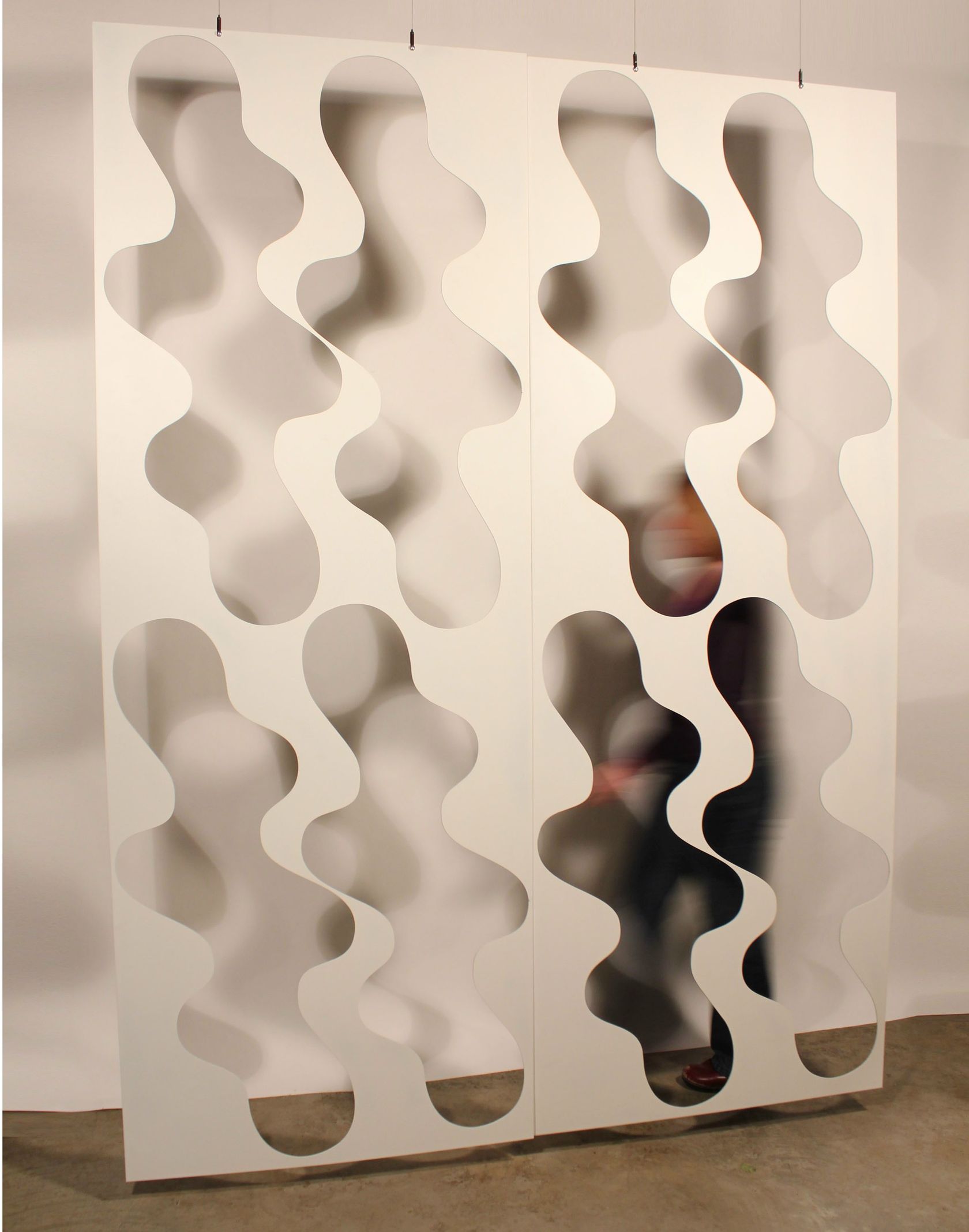 Aluminium room divider CLOUD SCREEN By Lampa