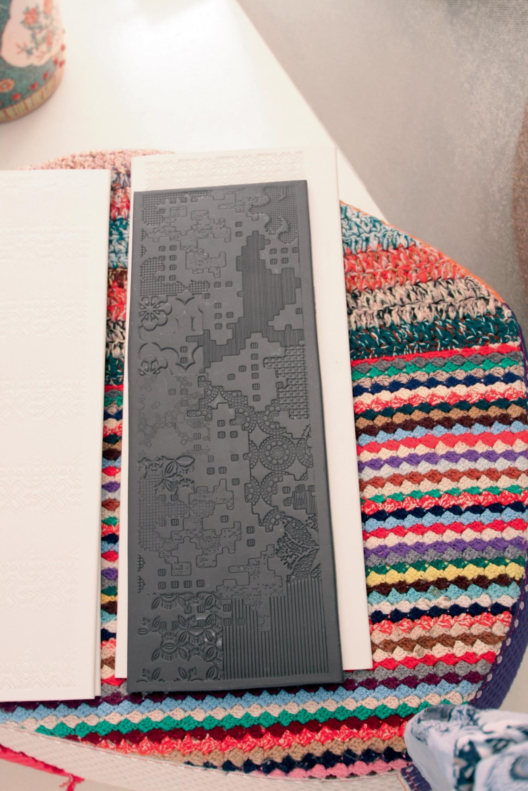 BAS-RELIEF PATCHWORK NERO Indoor porcelain stoneware wall/floor tiles ...