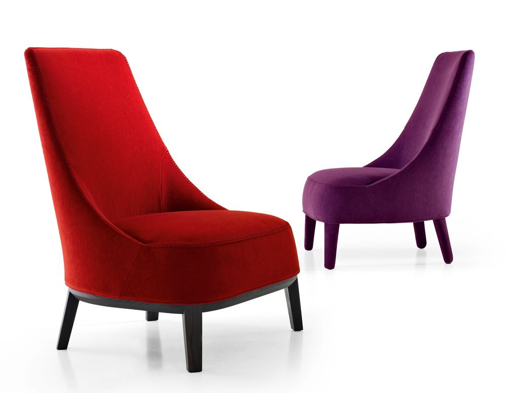 FEBO Upholstered fabric armchair high-back By Maxalto | design Antonio ...