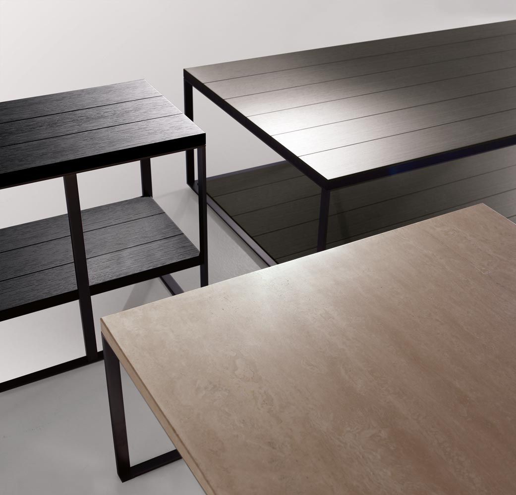 LITHOS | Rectangular coffee table By Maxalto design Antonio Citterio