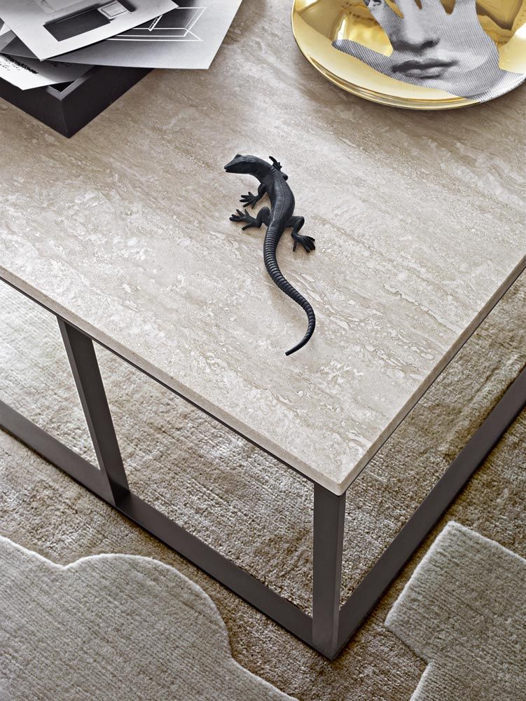 LITHOS | Rectangular coffee table By Maxalto design Antonio Citterio