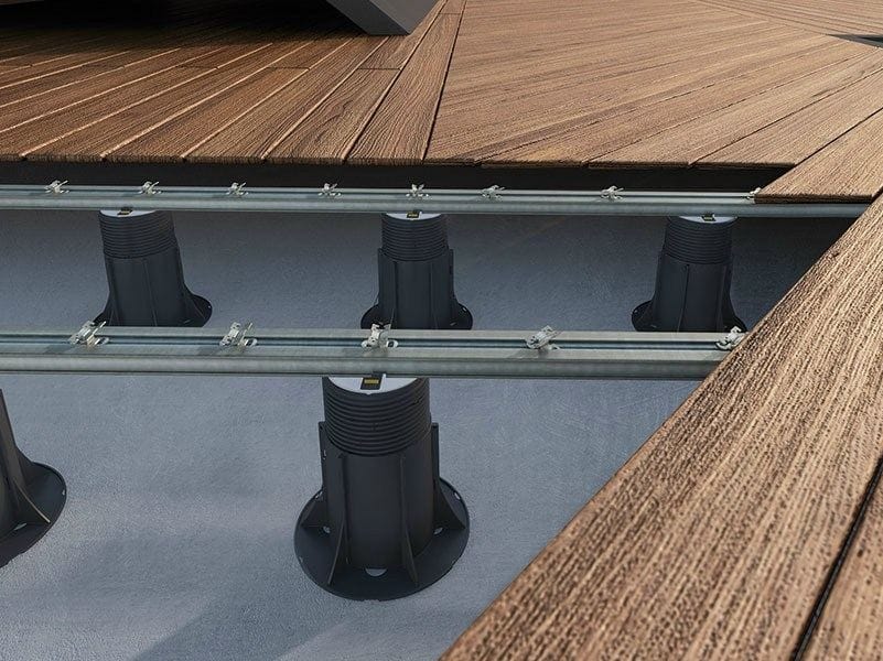 Raised flooring “NM” support system for aluminium joist By ETERNO IVICA