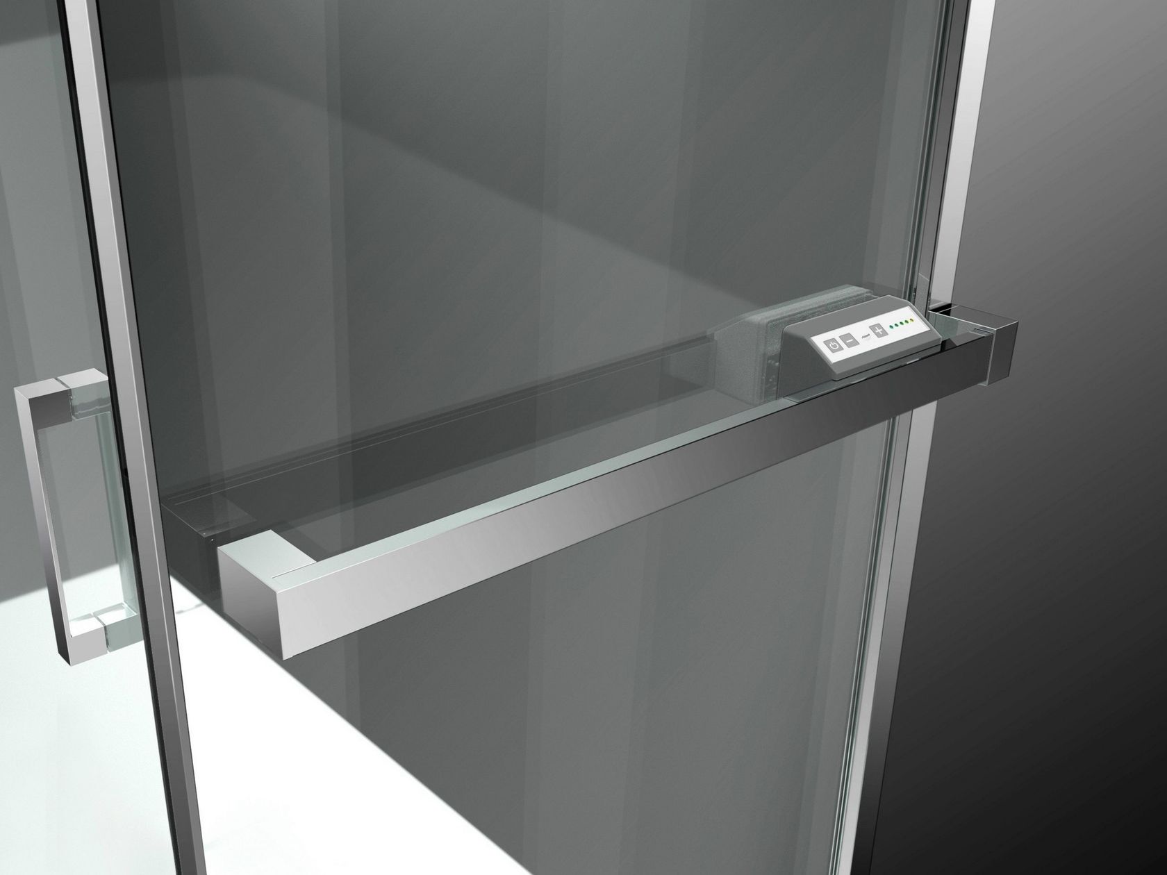 HEATING PANEL FOR SHOWER CABIN Tempered glass shower wall heating panel ...