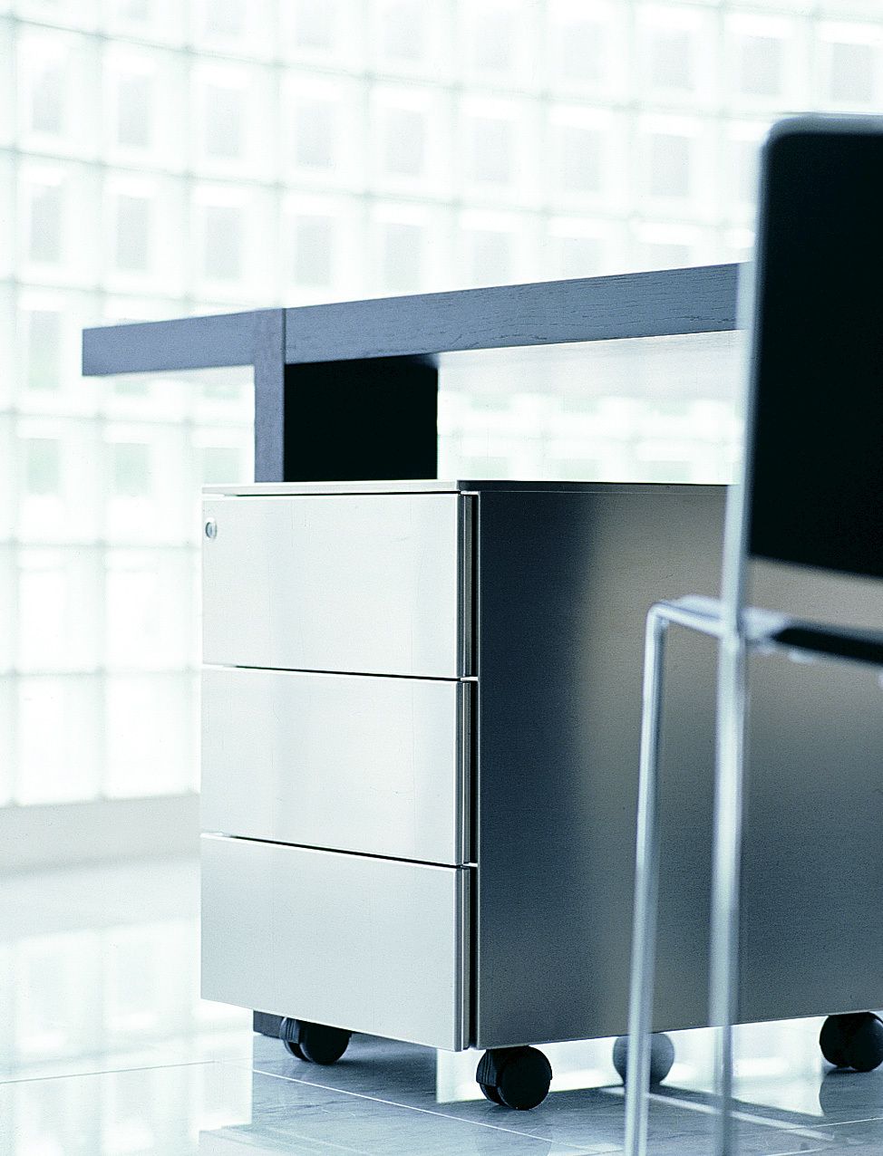 Metal office drawer unit with castors UNIVERSAL MOBILE 420 By Dieffebi