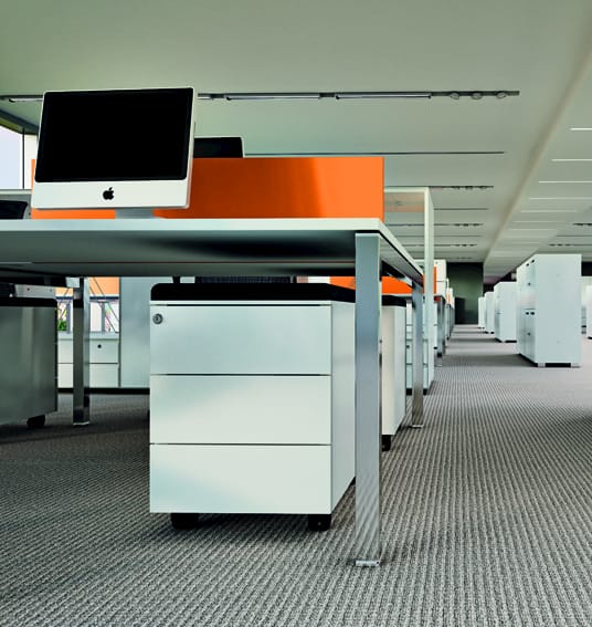 Metal office drawer unit with castors UNIVERSAL MOBILE 420 By Dieffebi