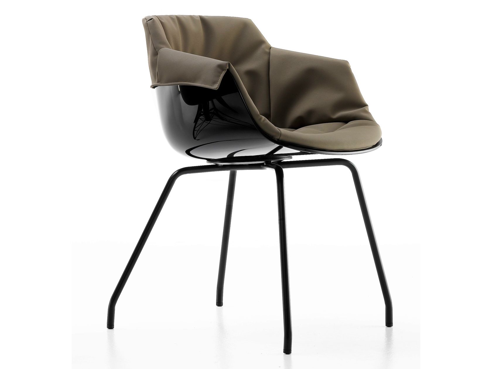 FLOW SLIM | Chair with armrests By MDF Italia design Jean-Marie Massaud