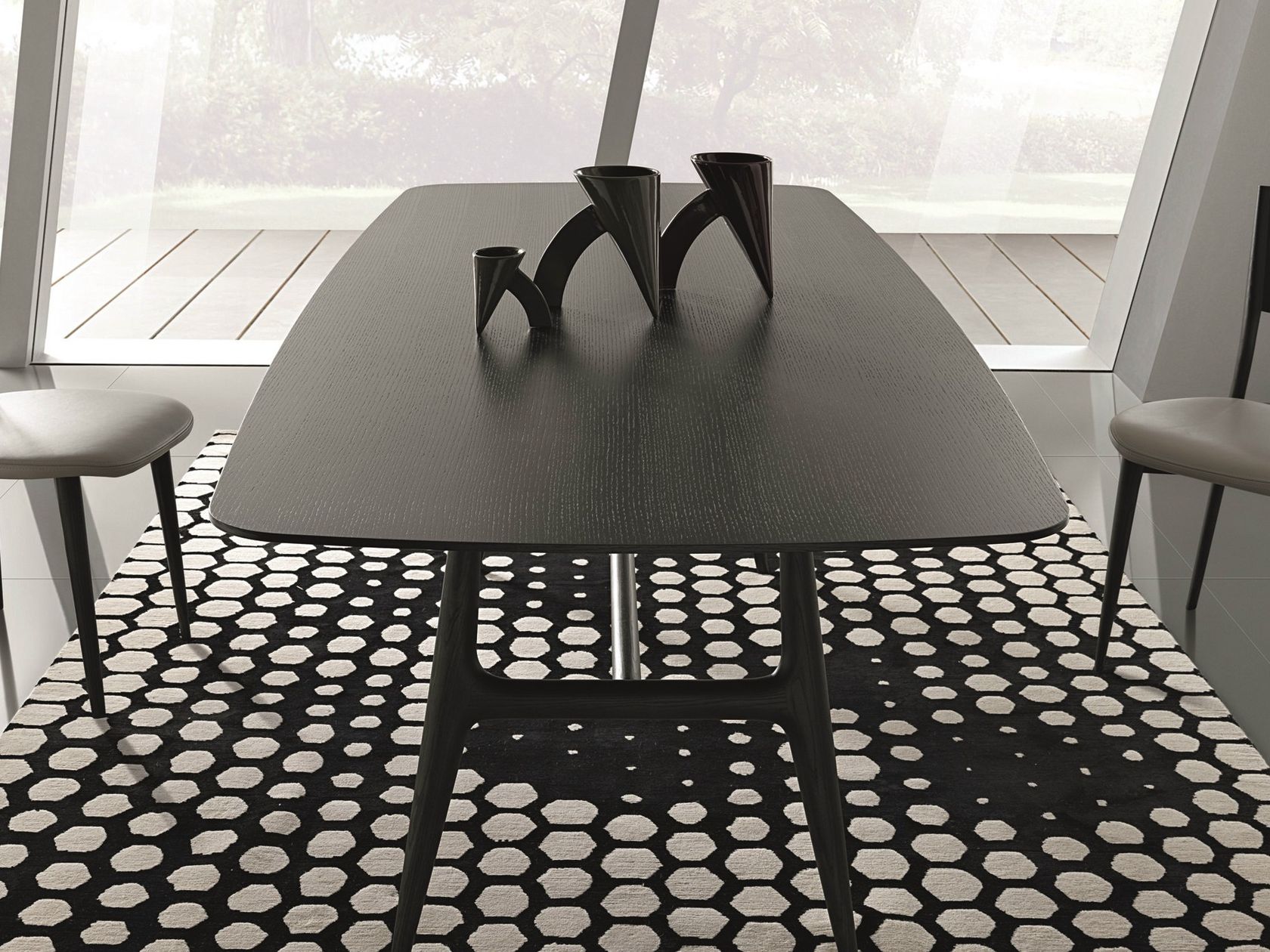 GAUDÌ Rectangular solid wood table By MisuraEmme | design Ferruccio Laviani