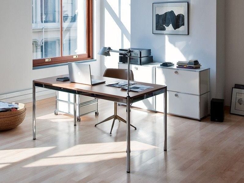 USM HALLER HOME OFFICE TABLE | Height-adjustable writing desk By USM ...