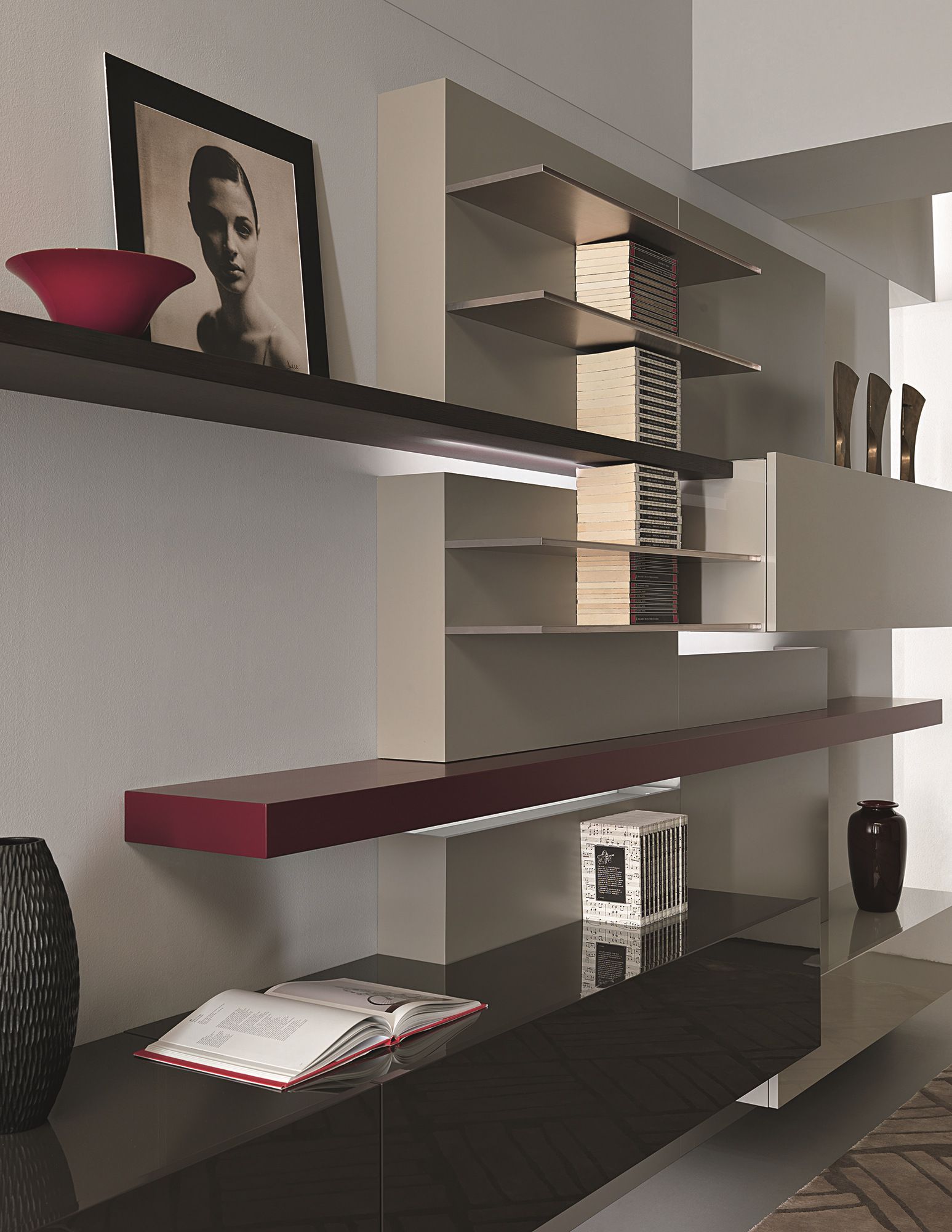 TAO10 | Mueble modular de pared By MisuraEmme diseño Mauro Lipparini