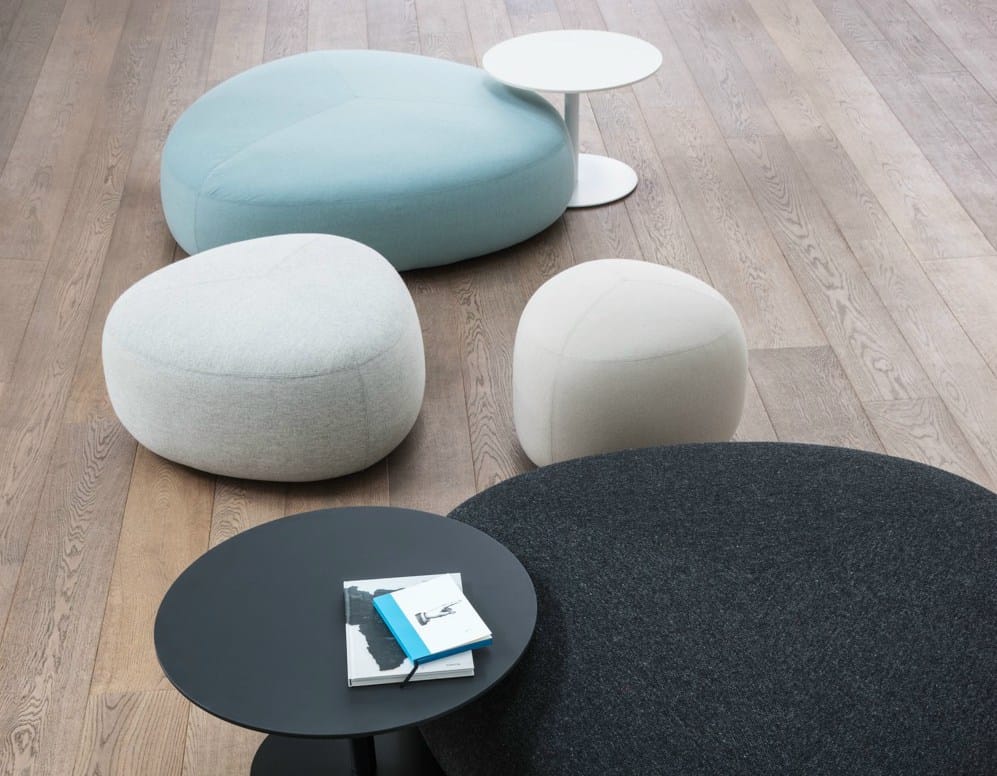 KIPU Upholstered fabric pouf By Lapalma | design Anderssen & Voll