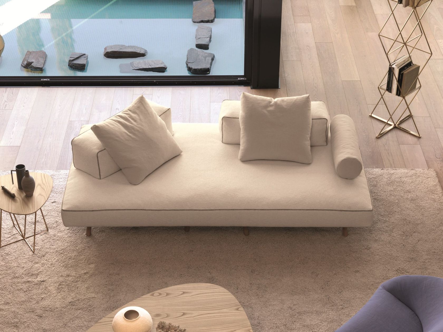ENDOR 3 seater fabric sofa By Désirée divani | design Marc Sadler