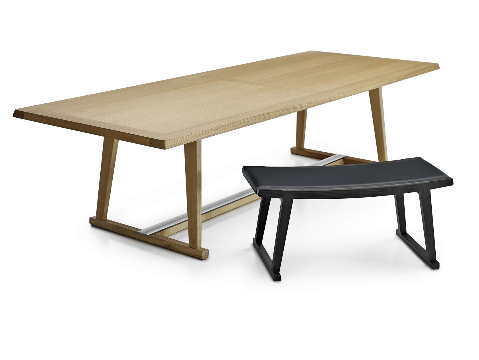 RECIPIO '14 Rectangular oak table By Maxalto | design Antonio Citterio